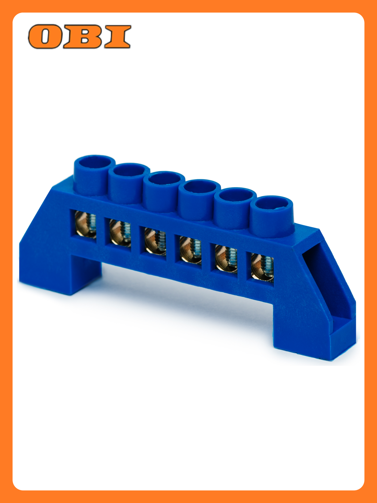 Шина нулевая PE земля REXANT на комбинированных изоляторах 6ГР 6X9