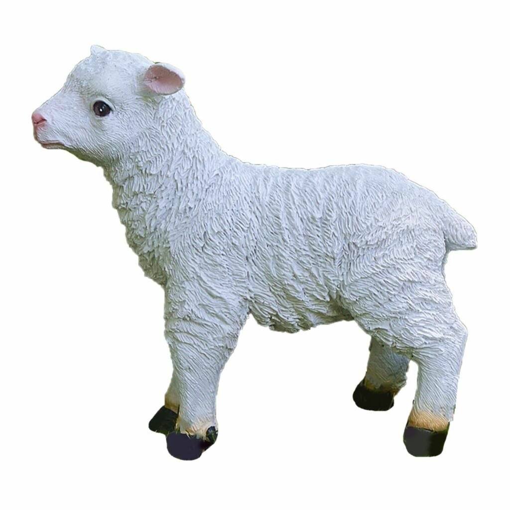 Декоративная фигурка козы из смолы, - Маленький стоящий глупыш