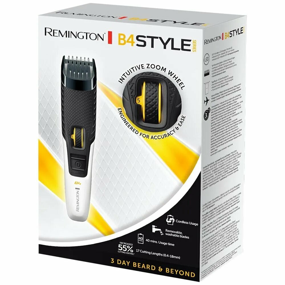 Remington Машинка для стрижки MB4000, черный, белый
