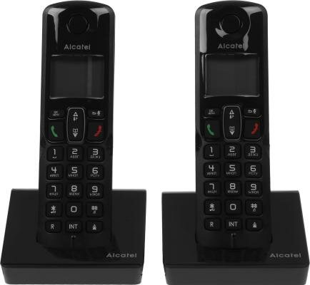 Р/Телефон Dect Alcatel S230 DUO RU черный (труб. в компл:2шт) АОН