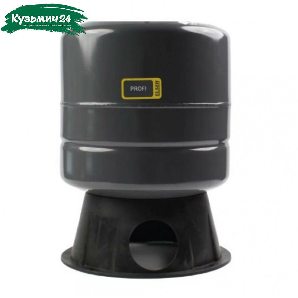 Бак мембранный Elsen Profi EMV02.50L, вертикальный, 50 л, 10 бар, G 1", для отопления, серый