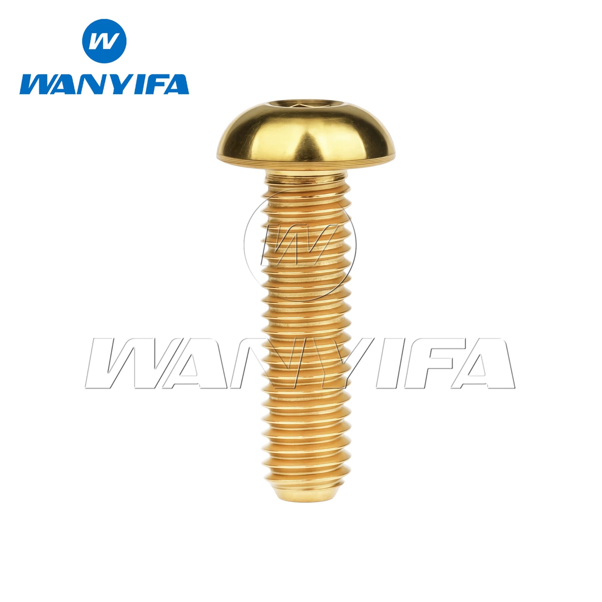 Титановые болты Wanyifa M4x6 8 10 12 15 20 мм Gold, 10 мм