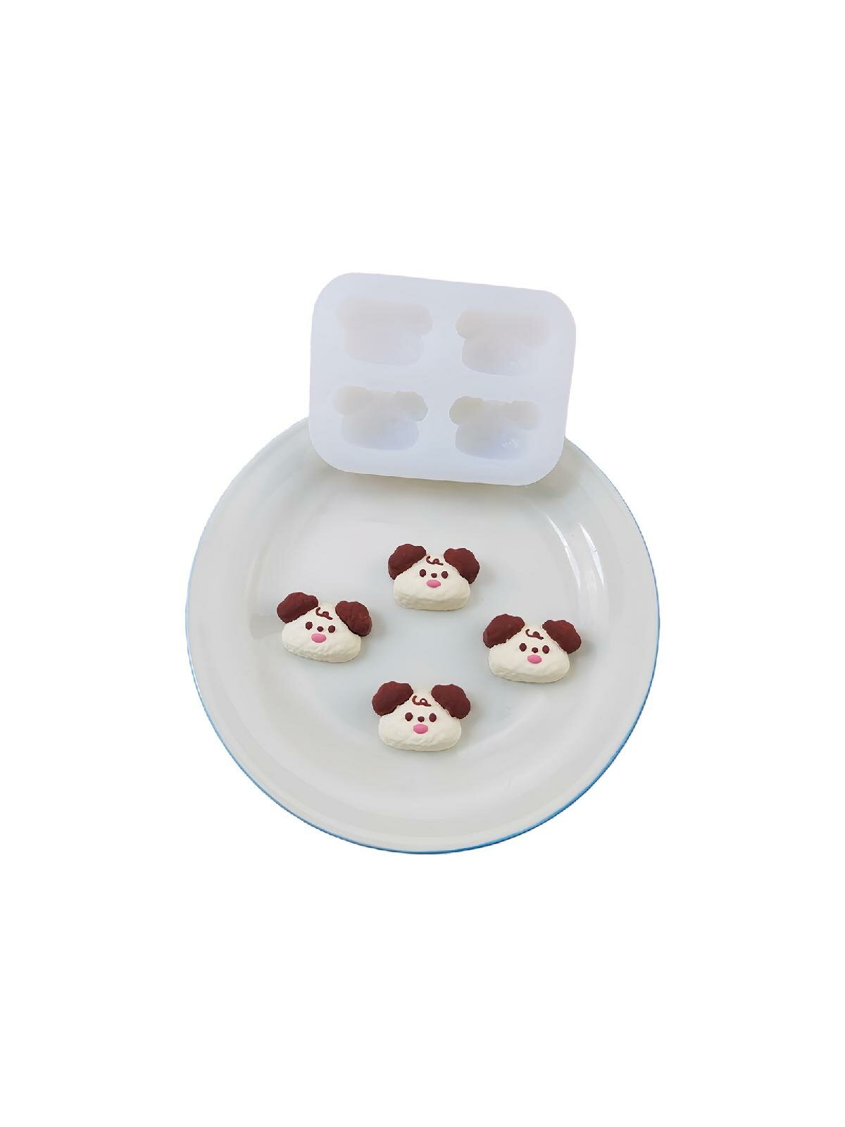 Гибкая силиконовая форма для поделок с аксессуарами для изготовления шоколадных конфет в виде животных