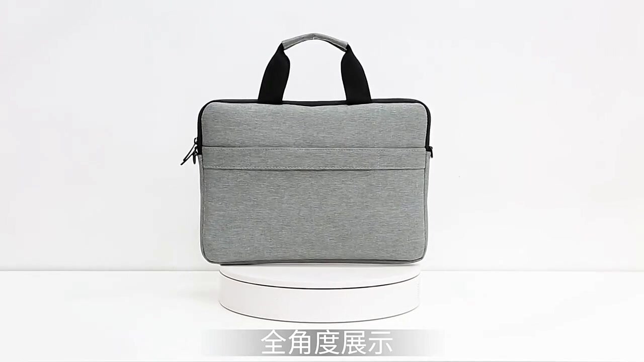 Сумка для ноутбука "Laptop Bag", оксфорд, 15 дюймов, серая, с плечевым ремнём и внешним карманом