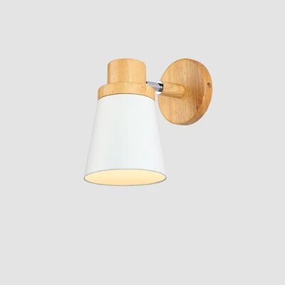 Настенные светильники деревянные скандинавские белый