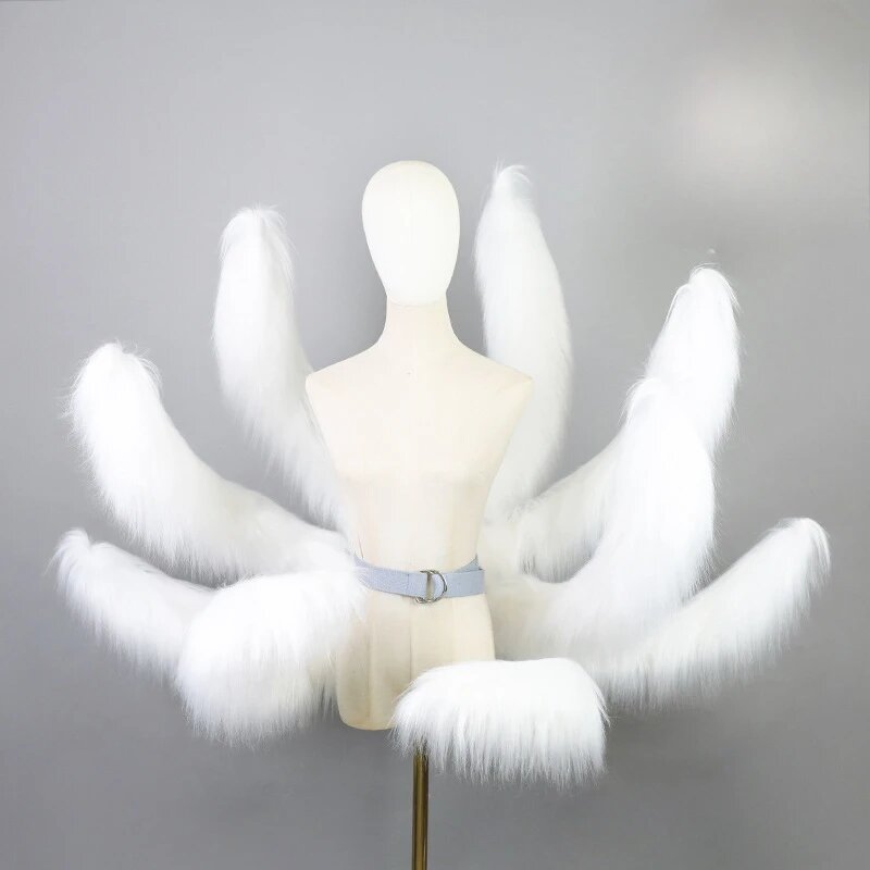 Костюм лисы из аниме SFKC Белый, Tail A