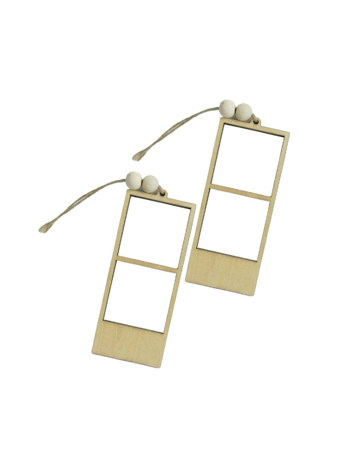 Подвесная фоторамка Деревянный Фото Рождественский орнамент Рождественская елка Украшение