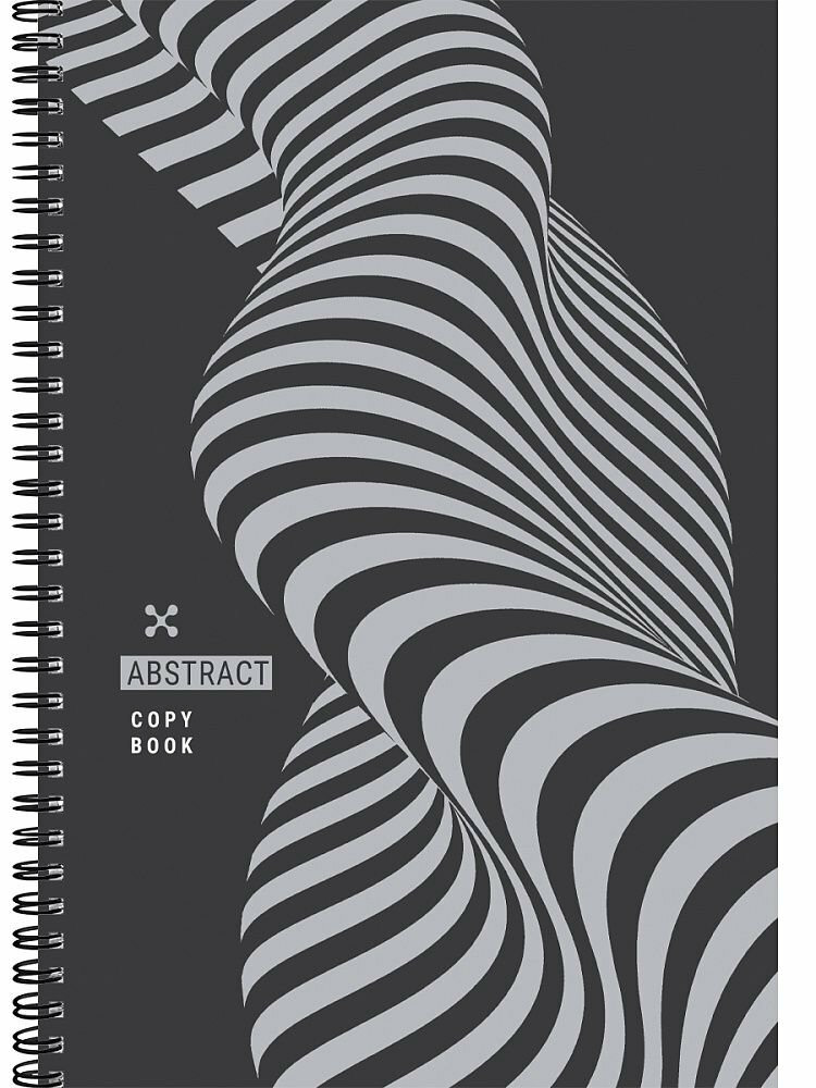 Тетрадь общая Проф-пресс 60 листов, в клетку, А4, Profit, спираль, "Абстрактный дизайн-6", цветная мелованная обложка (60-8995)