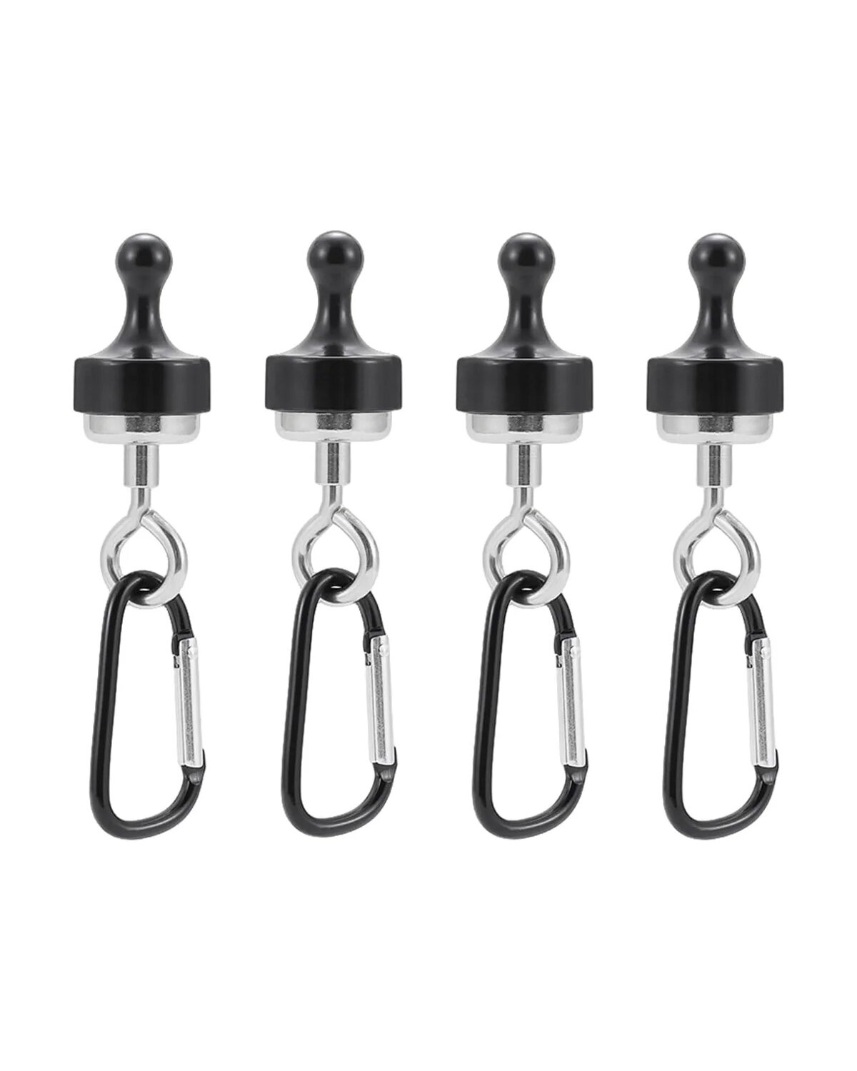 Магнитный крючок с карабином ADR для фонарей 4 шт