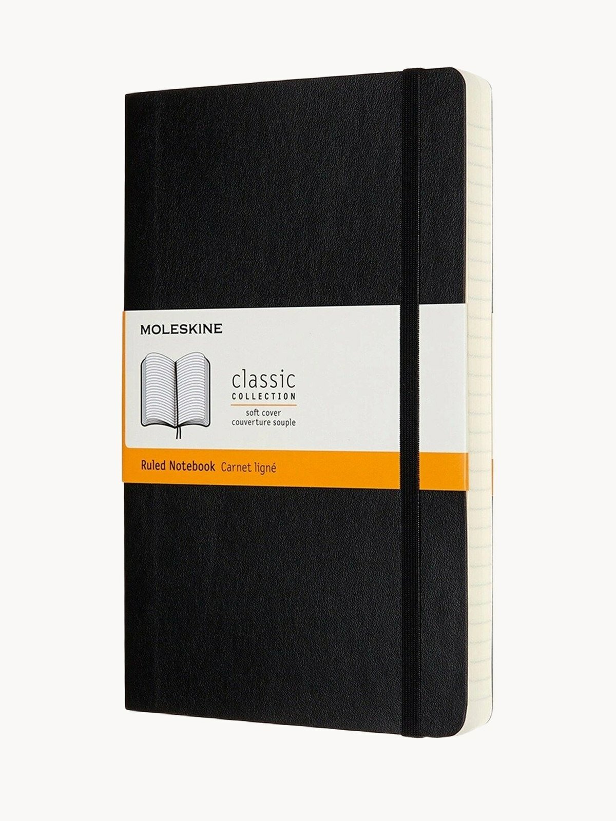 Записная книжка Moleskine Classic Expanded QP616EXP Large 130х210 мм, 400 стр, линейка, мягкая обложка, черный