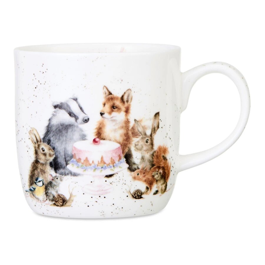 Кружка Royal Worcester Забавная фауна Чаепитие в лесу 310 мл, фарфор костяной