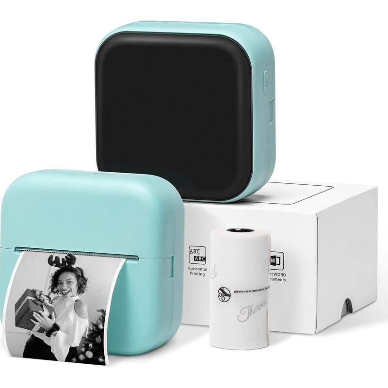 Горячая распродажа Phomemo T02 Мини-принтер для исправления ошибок, термальный, без чернил, Bluetooth, портативный домашний принтер