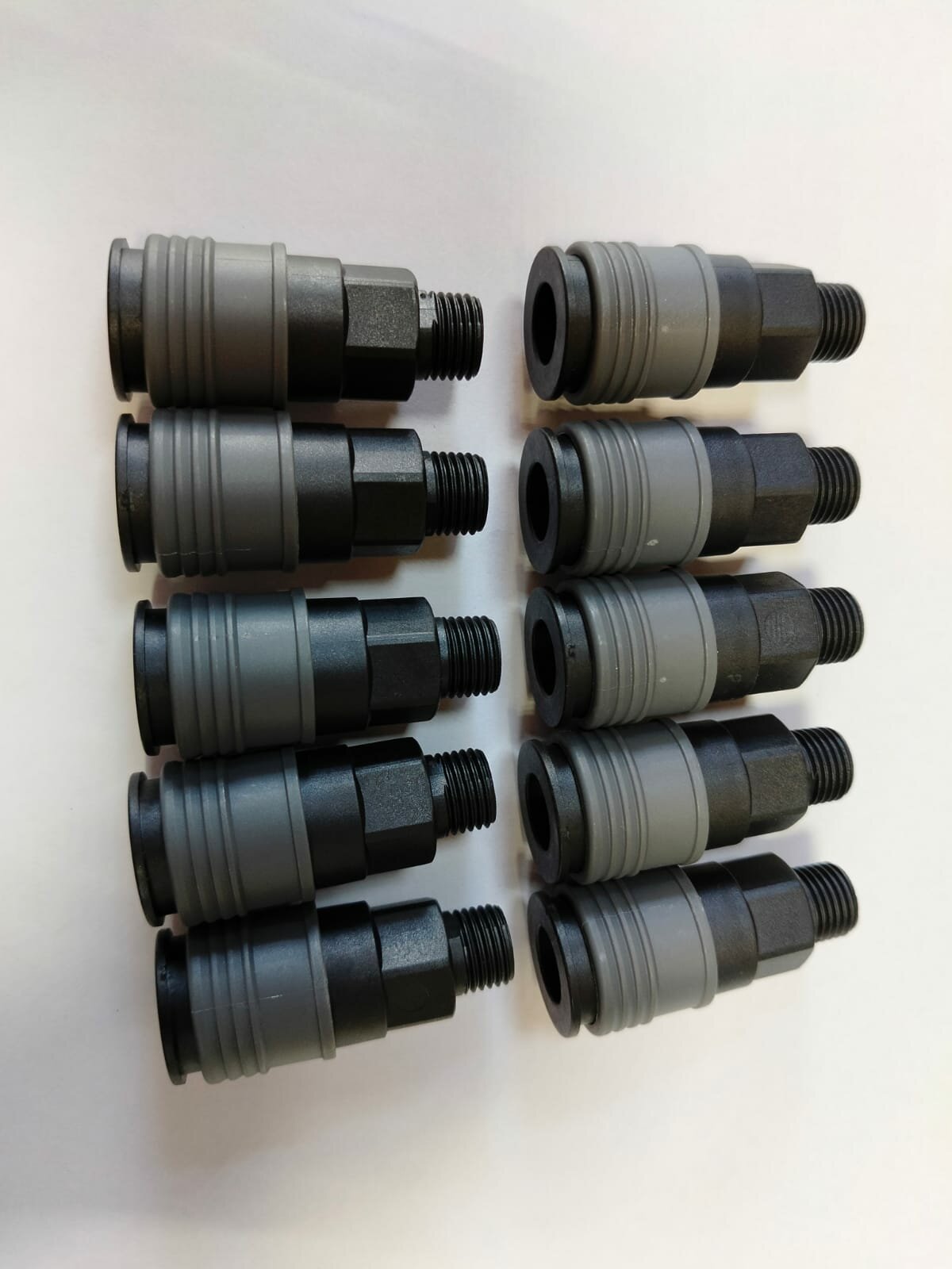 Переходник для пневмоинструмента, штуцер- быстросъемное соединение мама 1/4 с наружной резьбой 10шт