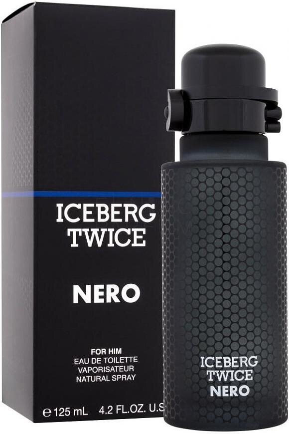 Туалетная вода Iceberg Twice Nero, мужская, древесный аромат, 125мл