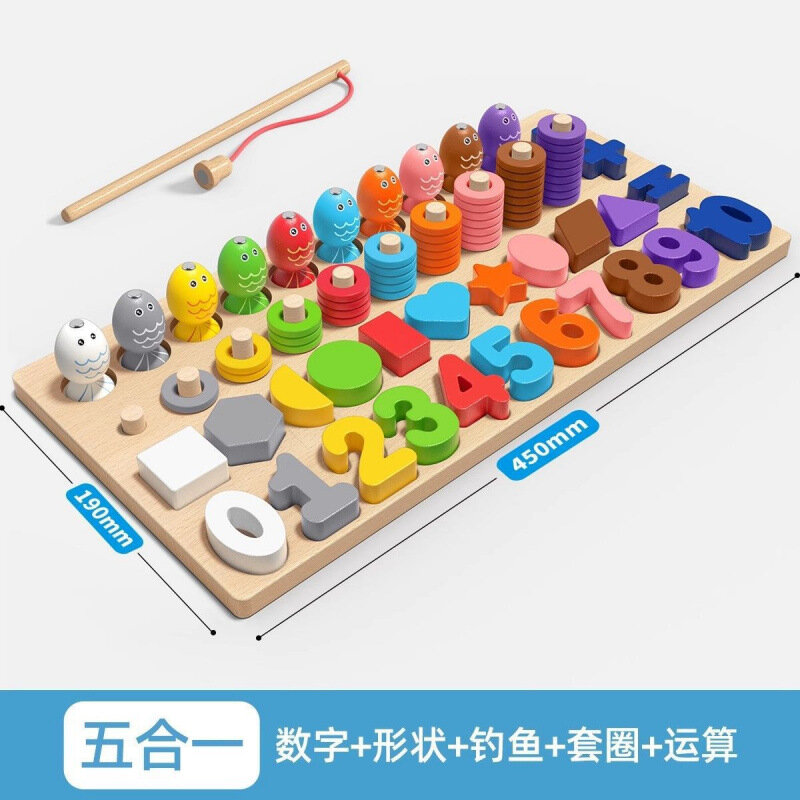 Детские строительные блоки для сборки, игрушки для детей 1-6 лет, обучающие игрушки для малышей, головоломки и сортировка для раннего обучения чисел и форм