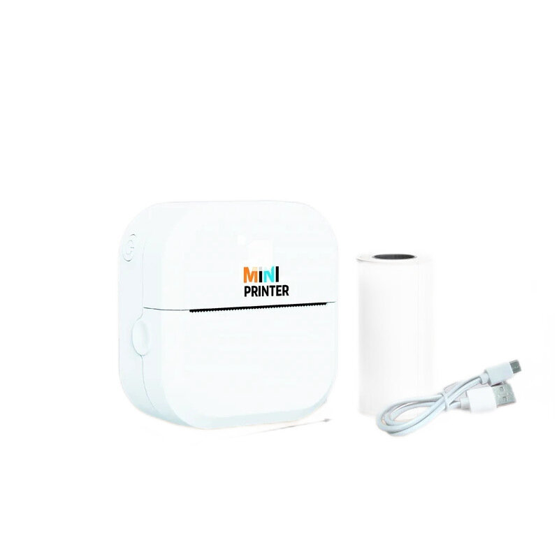 Мини-принтер этикеток для школы HD с коррекцией ошибок, печать домашних заданий, копирование фотографий, термопечать, портативный