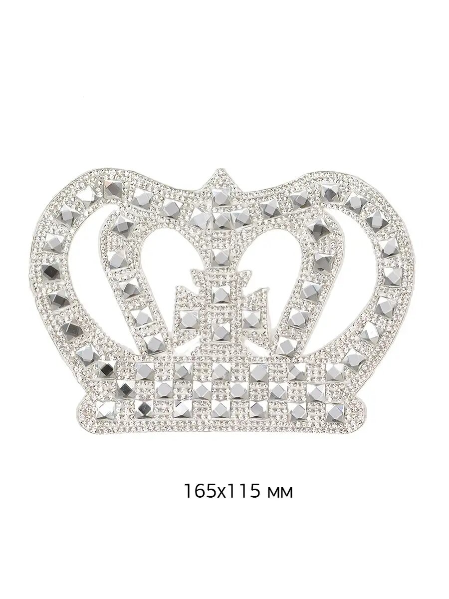 Термоаппликация со стразами 135х85мм 1шт