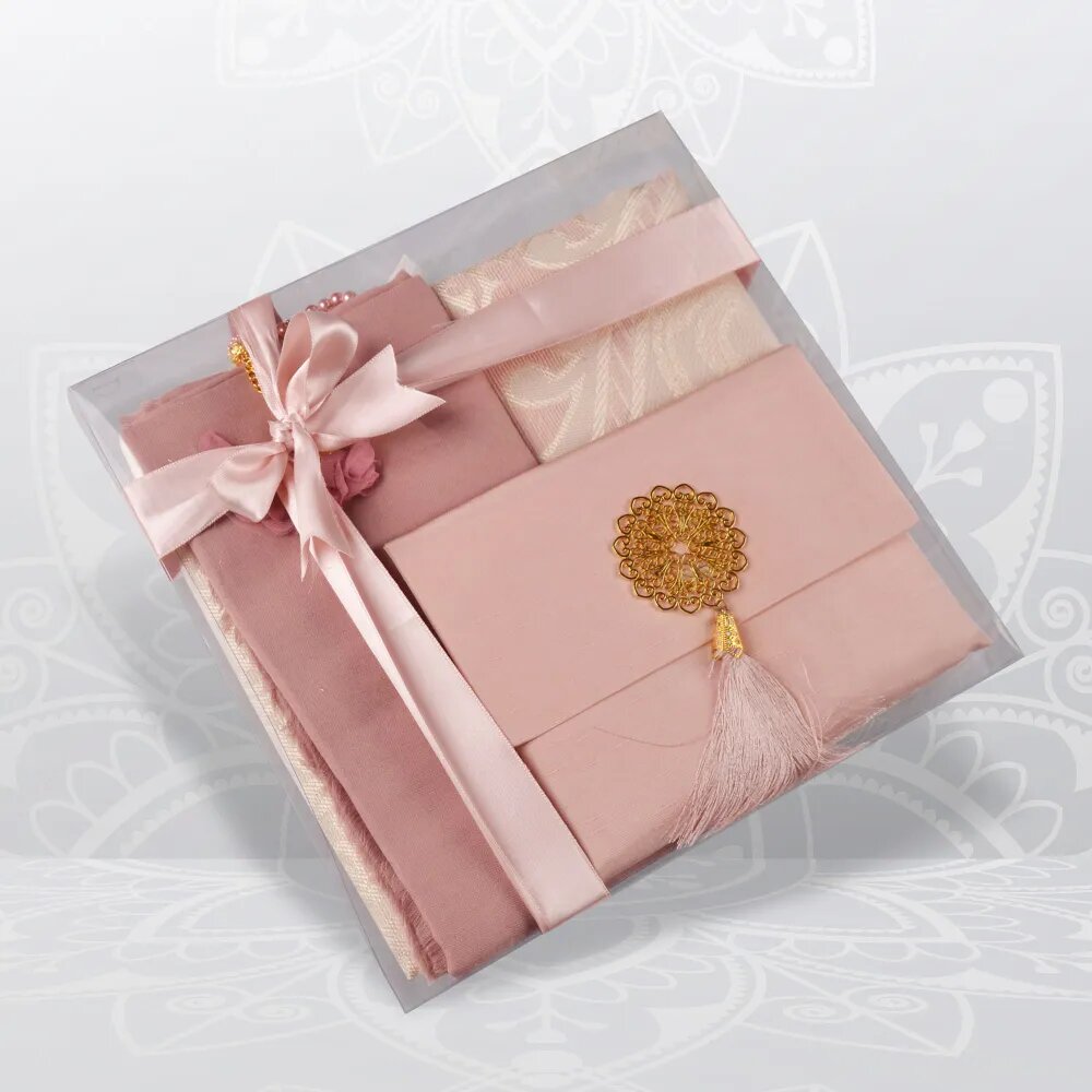 Белый бархатный подарочный набор Yaseen, книжный молитвенный коврик Yaseen, женский исламский подарочный набор с шарфом,