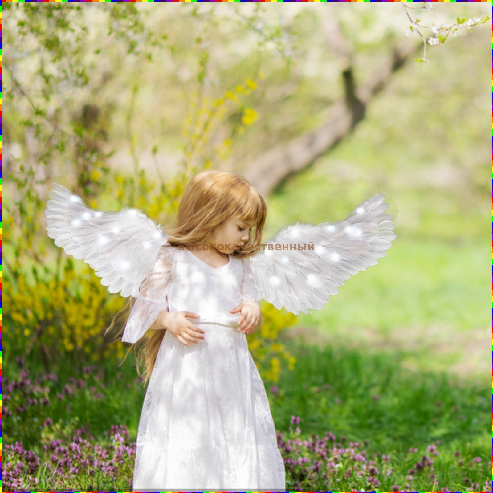 Светодиодные светящиеся крылья ангела идеальный аксессуар для косплея, Хэллоуина и фотосессий