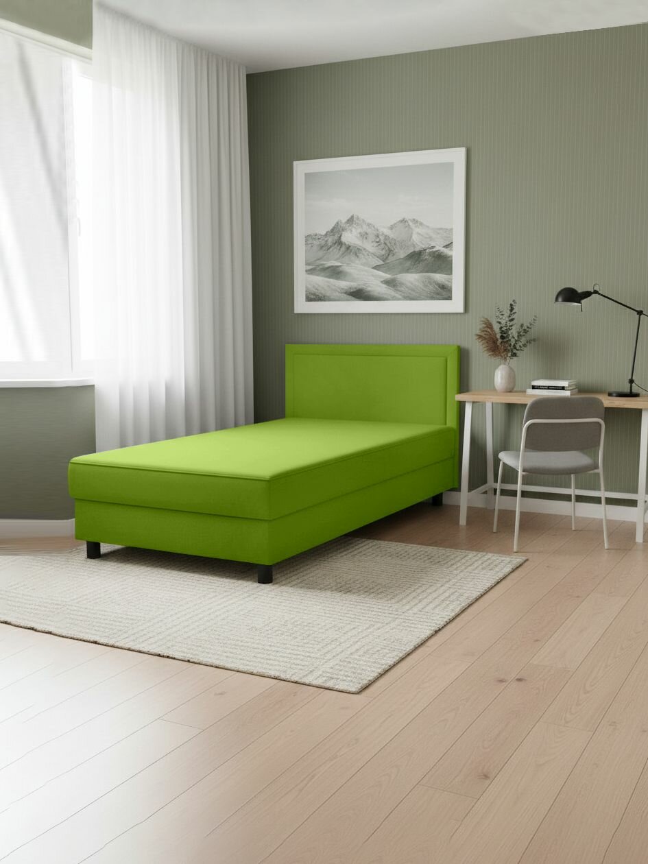 Тахта Прима фокус - мебельная фабрика 90 х 200 х 86 см, лайм.
