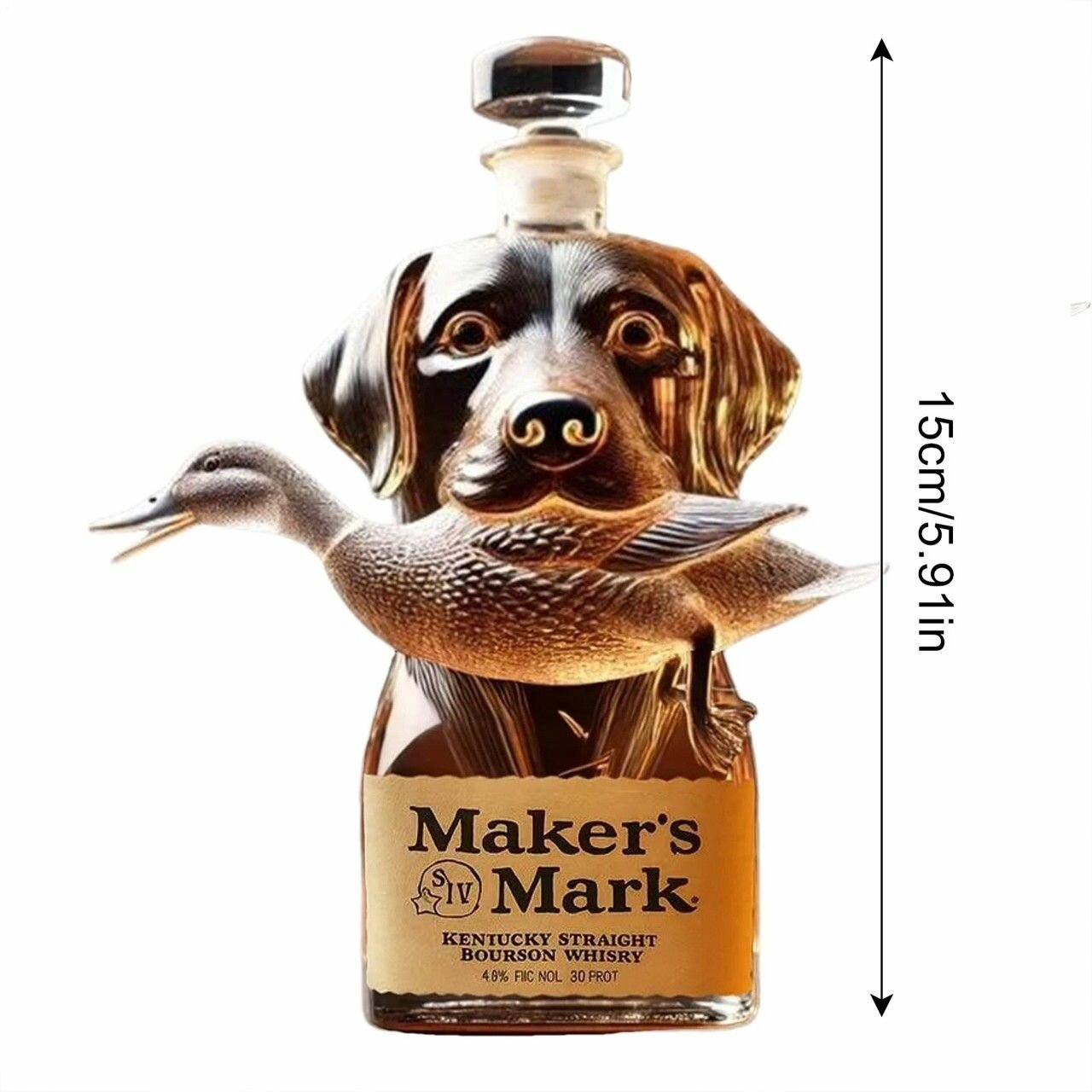 Уникальный графин для виски в форме охотничьей собаки 2025 года, стеклянная бутылка для ликера в виде животных для домашнего бара, подарка и коллекционирования