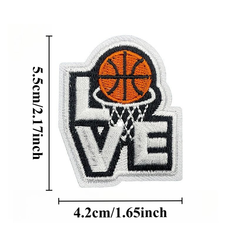 Баскетбольные буквы, термонак, вышивка, значок, нашивки, сделай сам, футболка, шляпа, рюкзак, одежда, аппликации, наклейка