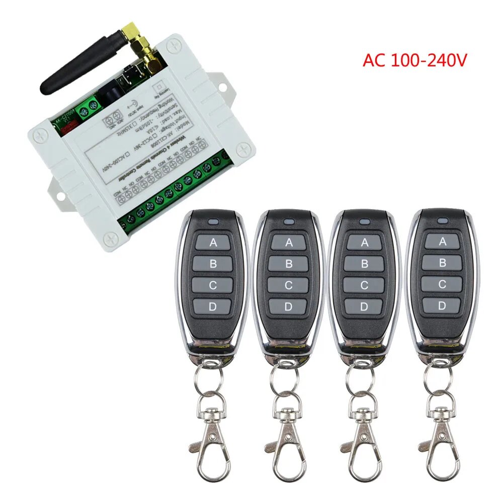 Беспроводной пульт 4CH CENTURY AOKE, Цвет: 1Receiver 4 Remote