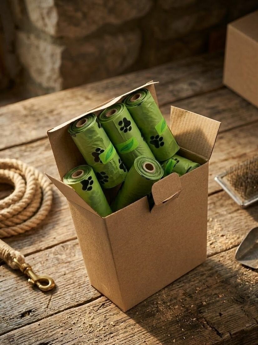 Пакеты для собак биоразлагаемые плотные 240 шт