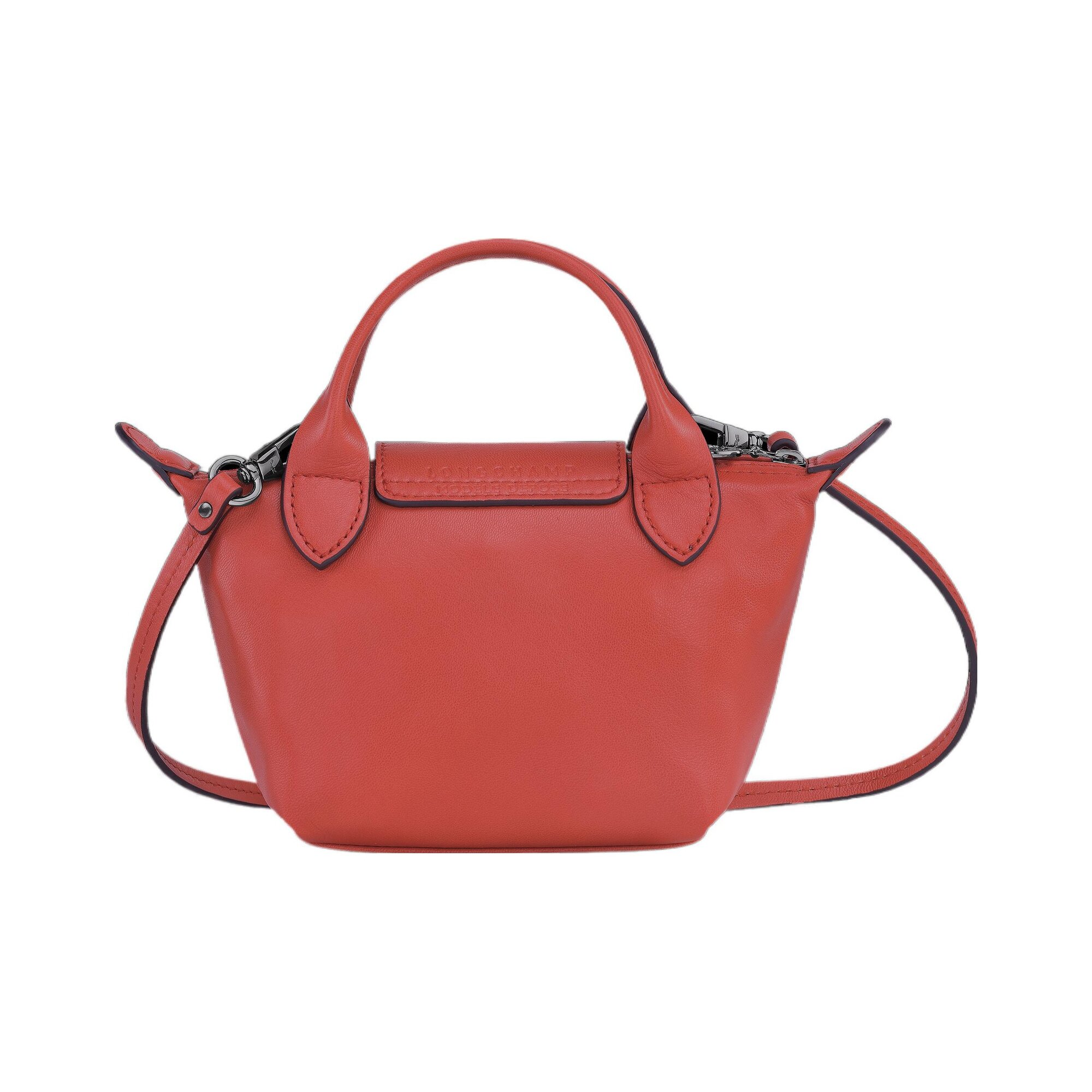 Сумка Longchamp, фактура матовая, оранжевый — фото 1