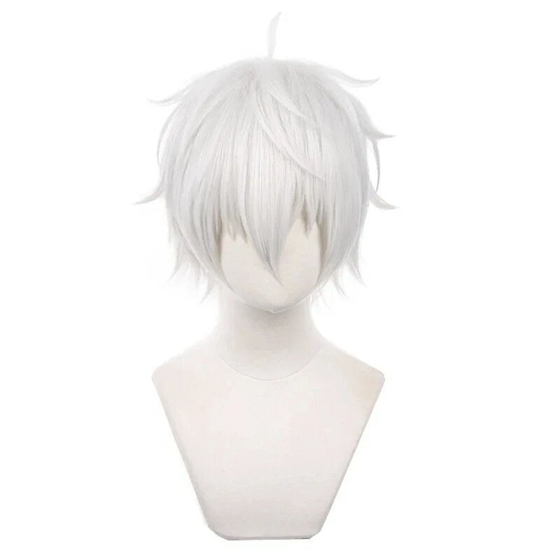 Белый wig для косплея, размер L