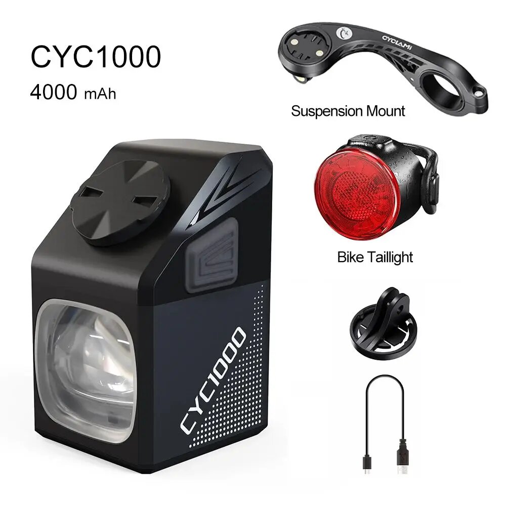 CYCLAMI CYC 1000 велофара алюминиевая CYC1000 group B