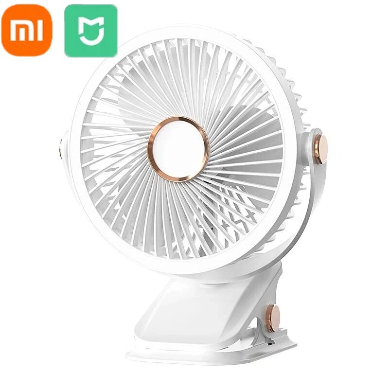 Xiaomi MIJIA Бесшумный аккумуляторный вентилятор 8000 мАч Белый, White