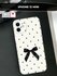 Силиконовый чехол на Apple iPhone 12 mini / Айфон 12 Мини с принтом Бантик на фо...