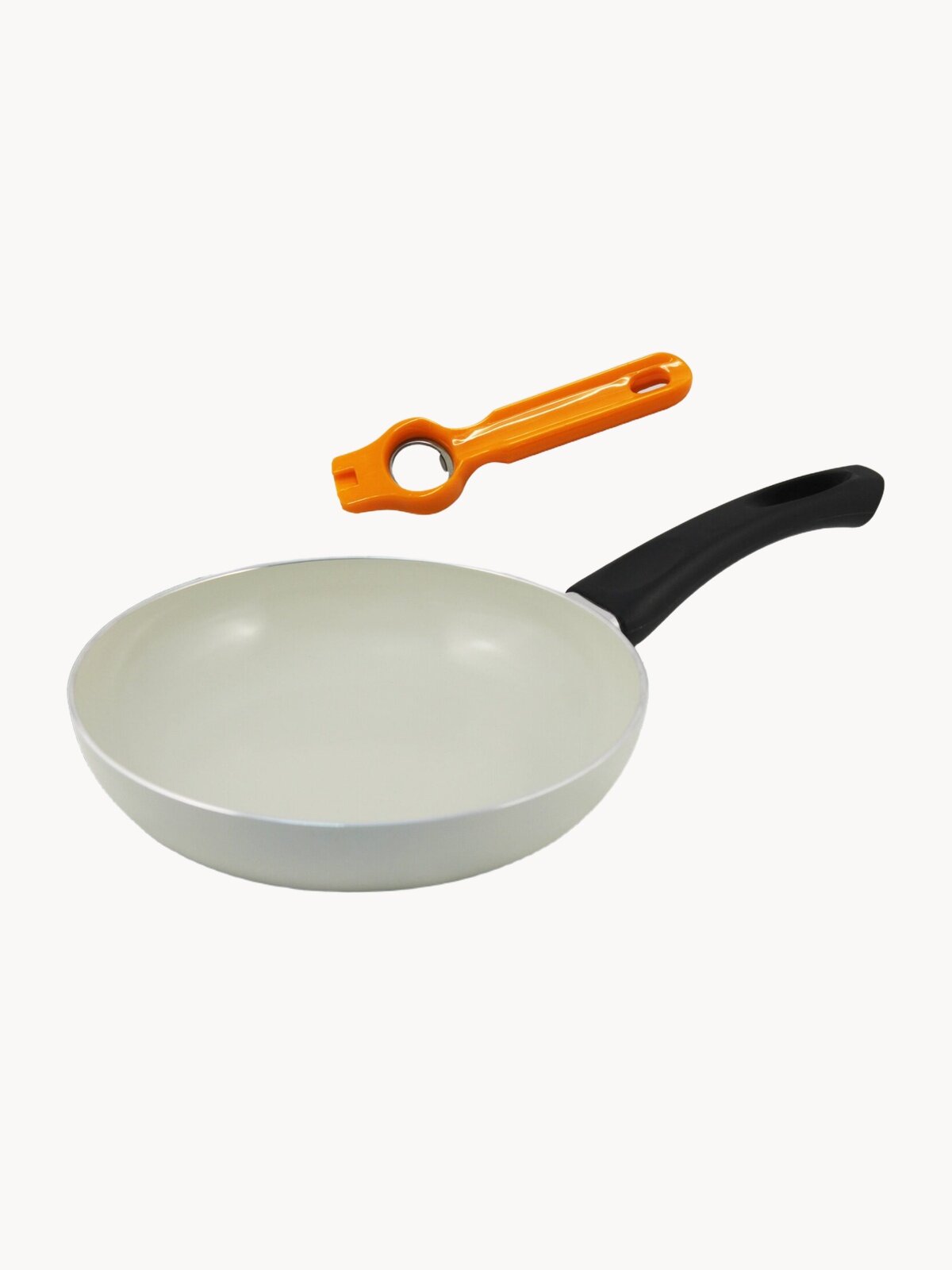 Сковорода с антипригарным керамическим покрытием, d20см, открывалка в подарок, NaturePan Еco-Line