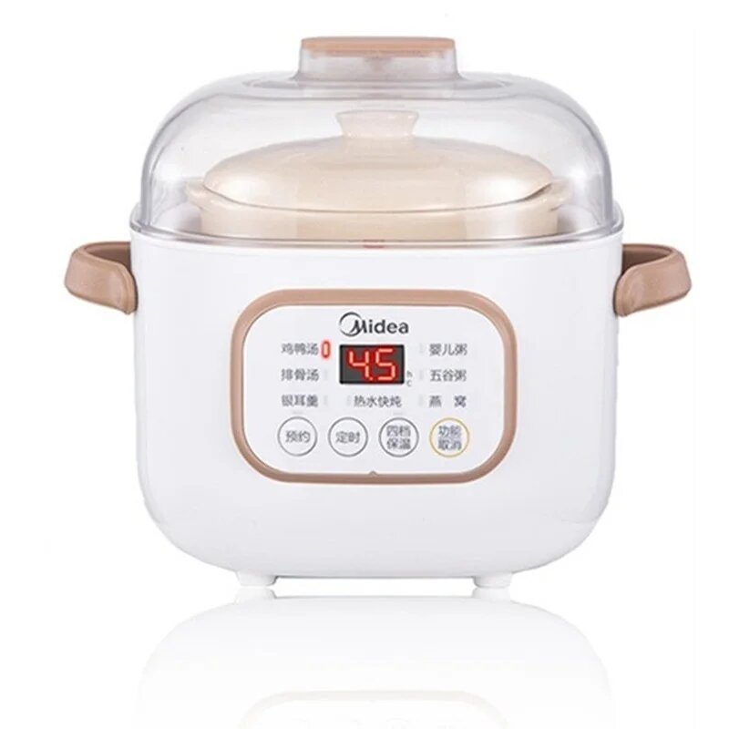 Керамическая электрическая медленная кастрюля, 220 В, л, white, 220V, EU