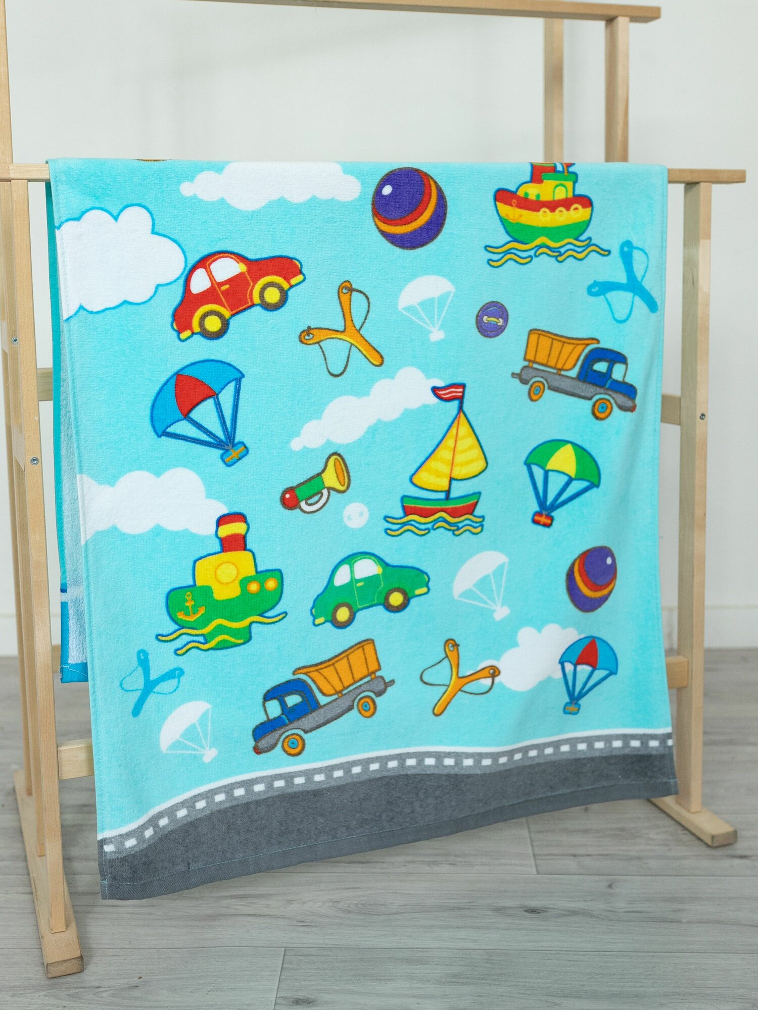 Полотенце махровое 60x120 см детское Wellness