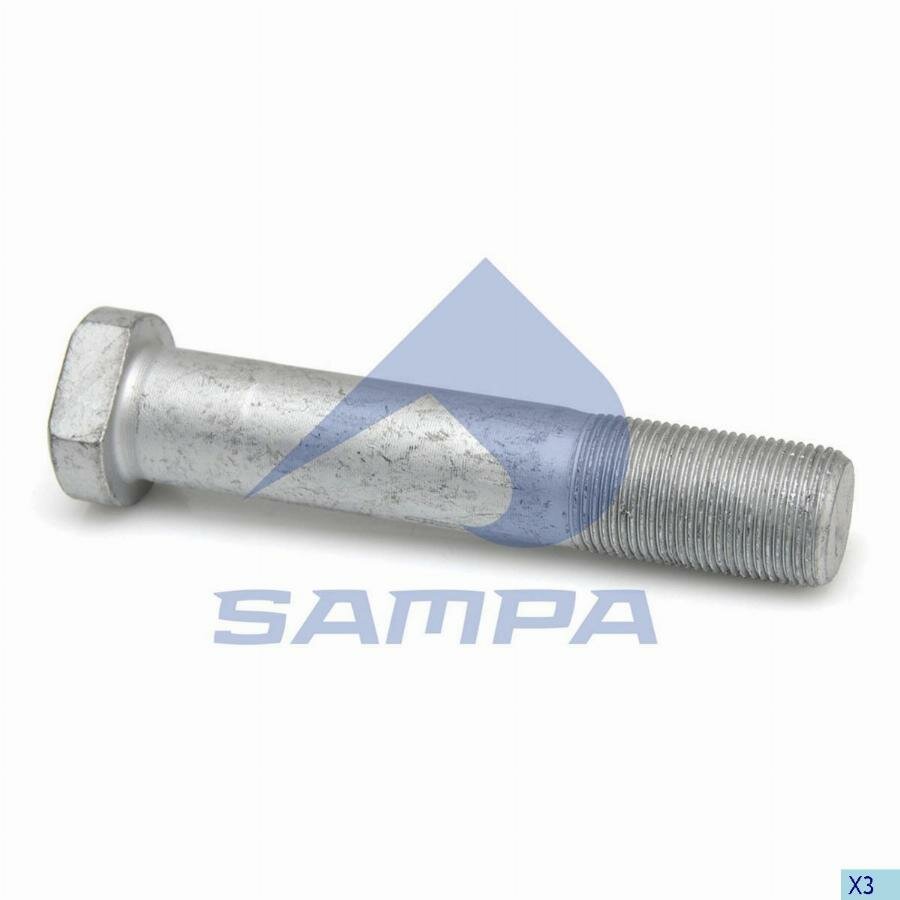 Болт колесный M22*1.5*125 задний MAN/MB/SHAANXI F3000 020.442 (Sampa)