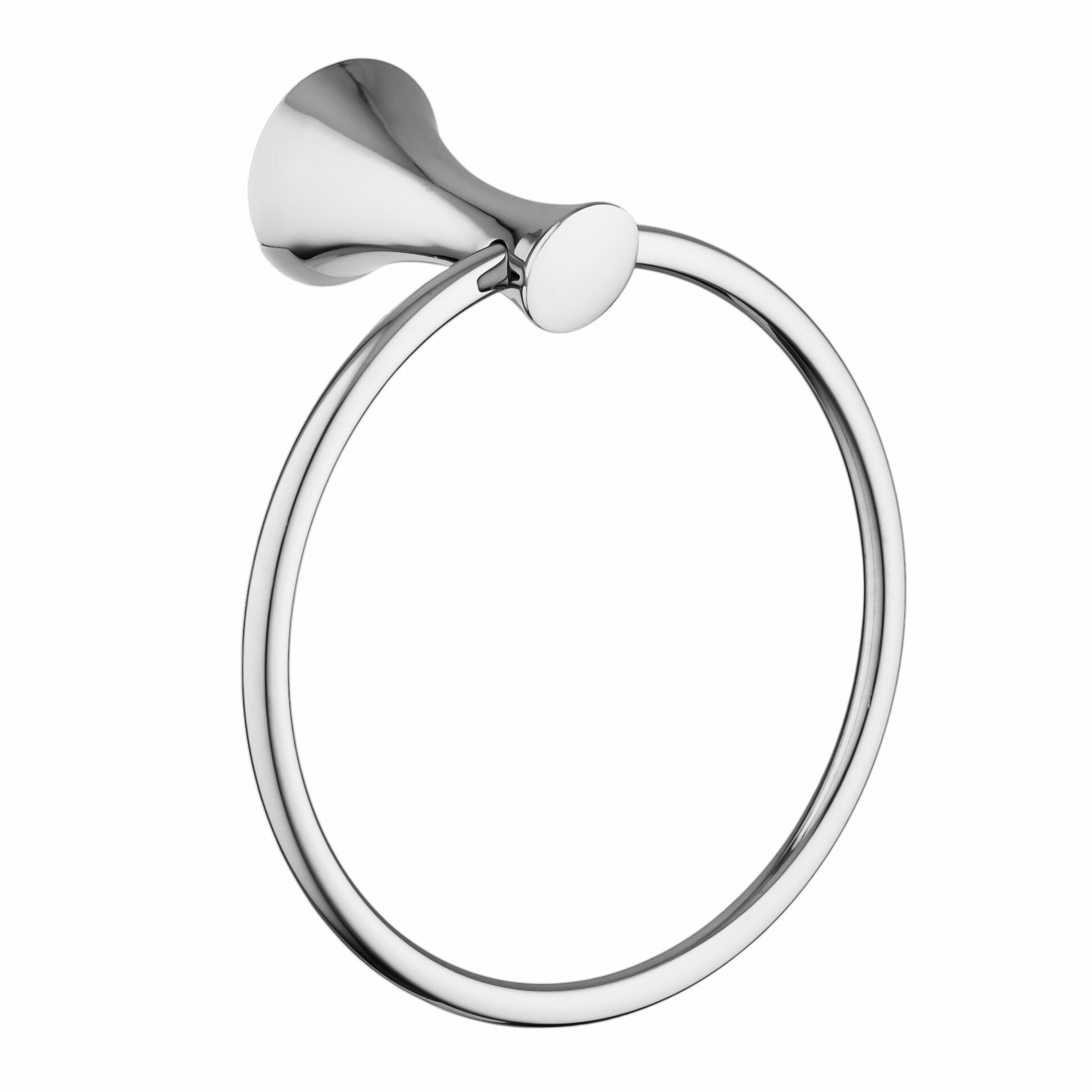 Держатель для полотенец в ванную кольцо диаметр 15,5 см, хромированный