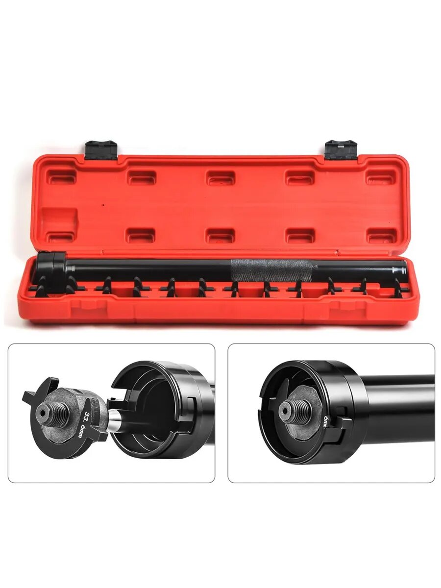 Набор ключей для шарнира рулевой рейки, 13 шт, 9 адаптеров, в чехле.