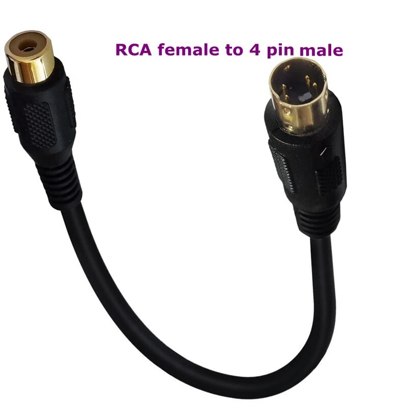 Ancable Адаптер S-Video 4Pin Mini DIN - RCA 0,15 м 2