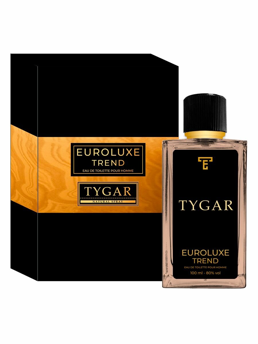 Туалетная вода Euroluxe "Trend Tygar", мужская, фужерный, цитрусовый 100мл