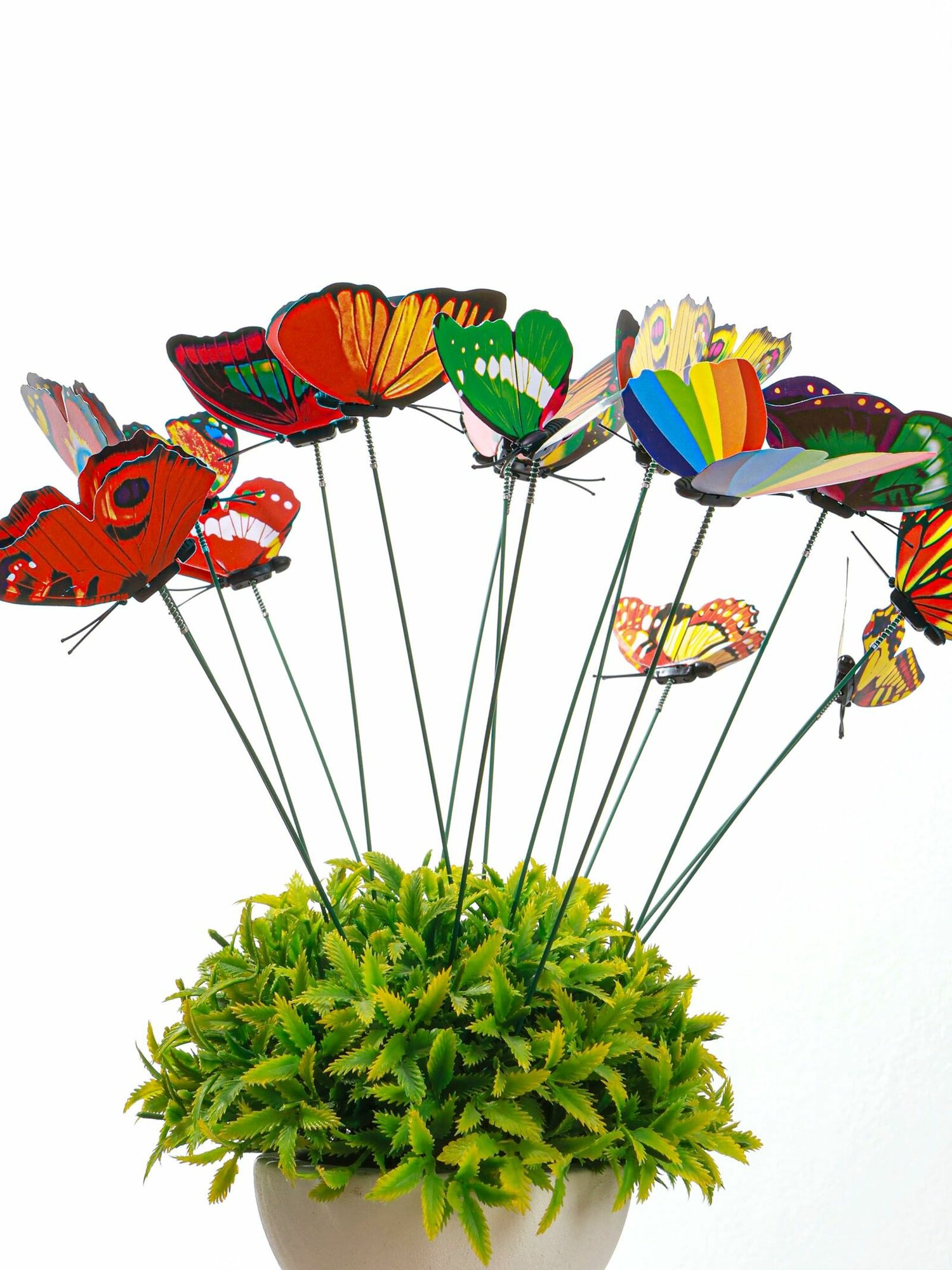 Штекер садовый Бабочки , 8/7 см, набор 15 шт.