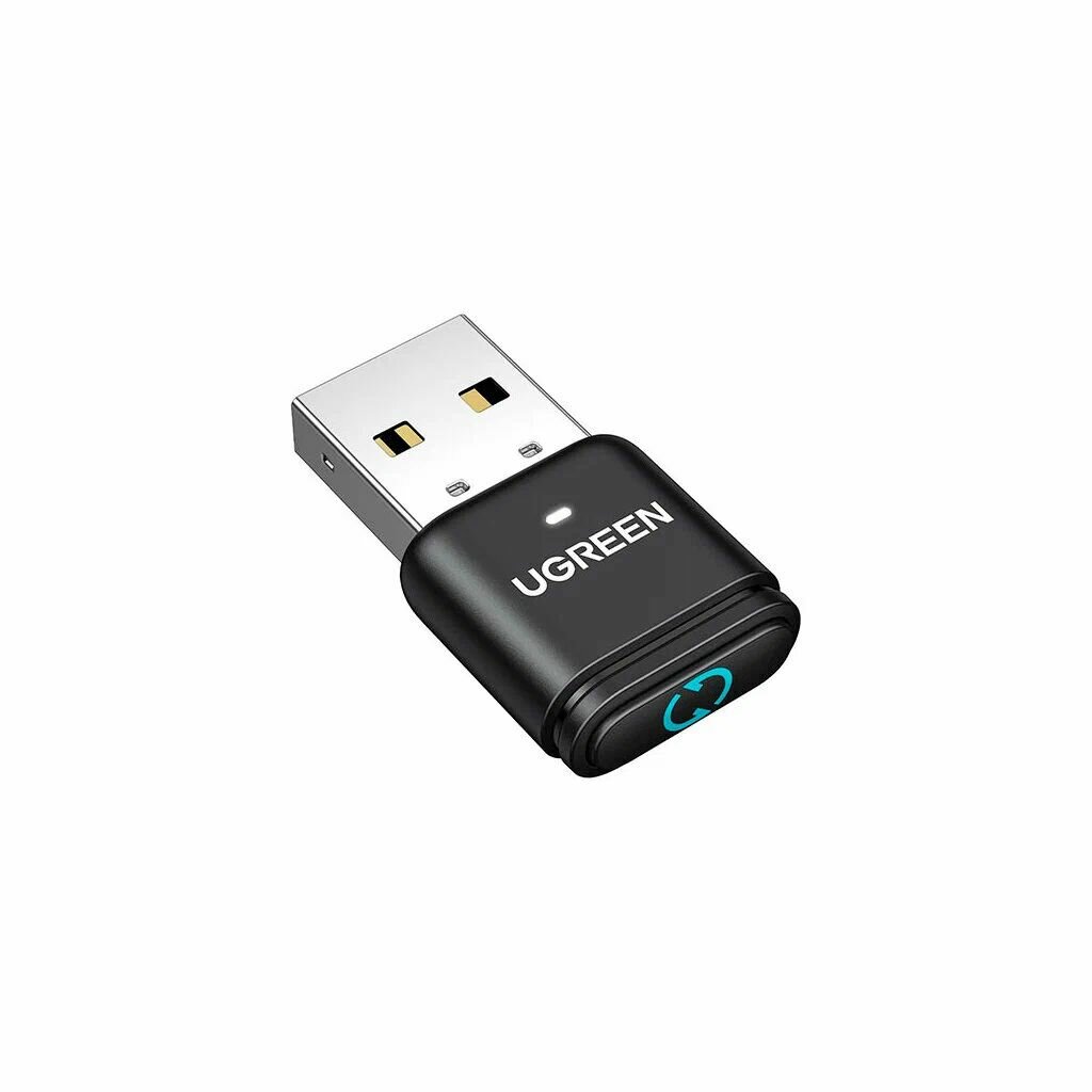 Bluetooth адаптер с эмулятором движения мышки UGREEN BT301 (35994) USB-A Bluetooth 5.4 Adapter with Mouse Jiggler Function. Цвет: серый.
