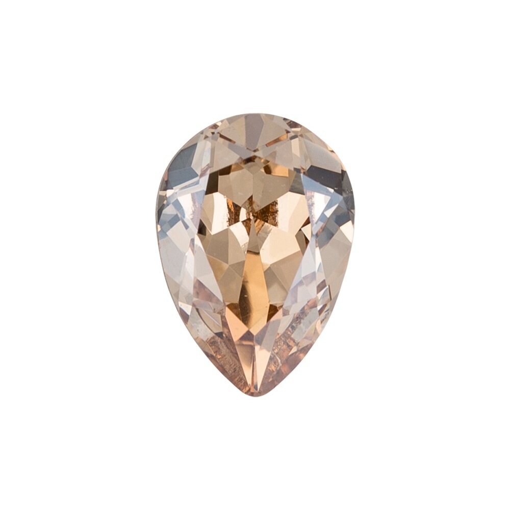 Стразы PRECIOSA Crystal AB, 14х10 мм, стекло, 6 шт, в пакете, медовый (435-16-301)