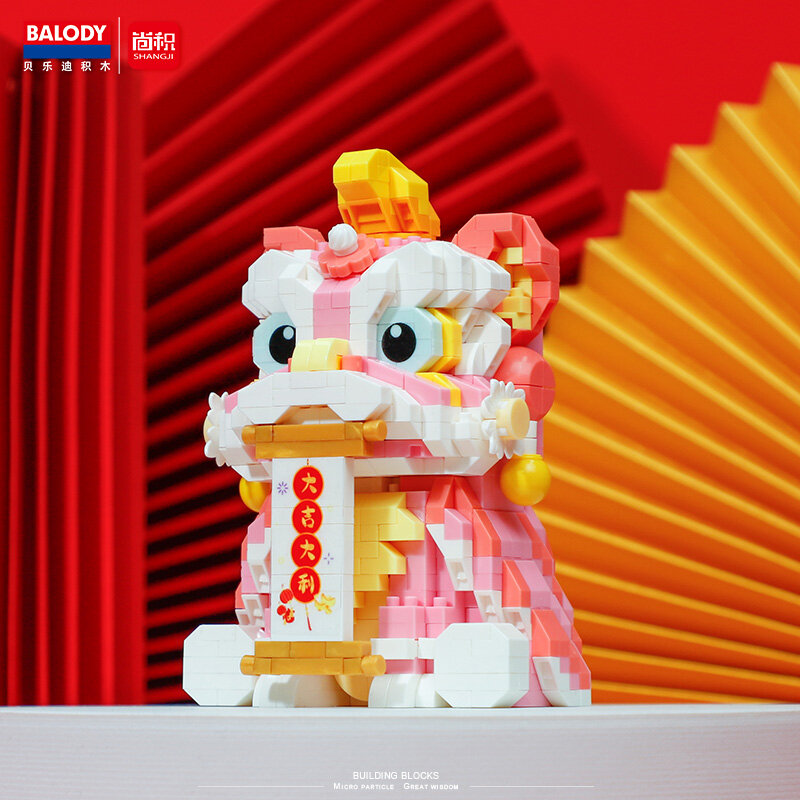 Конструктор 3D из миниблоков Balody Китайский Дракон Аниме, 831 деталей - BA16372