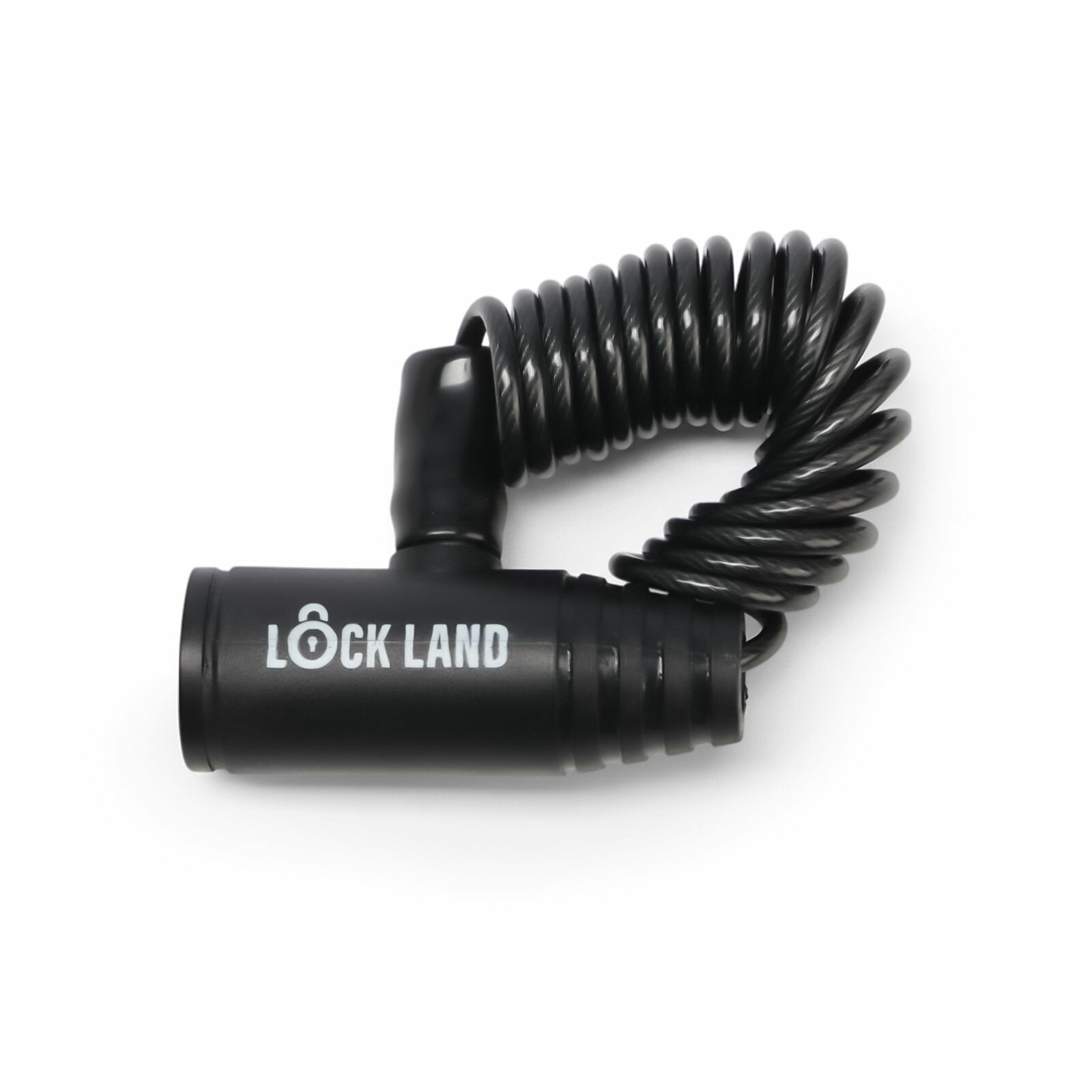 Велосипедный навесной замок Lockland, противоугонный тросовый велозамок с английским ключом, пружинный, 3 х 1200 мм.