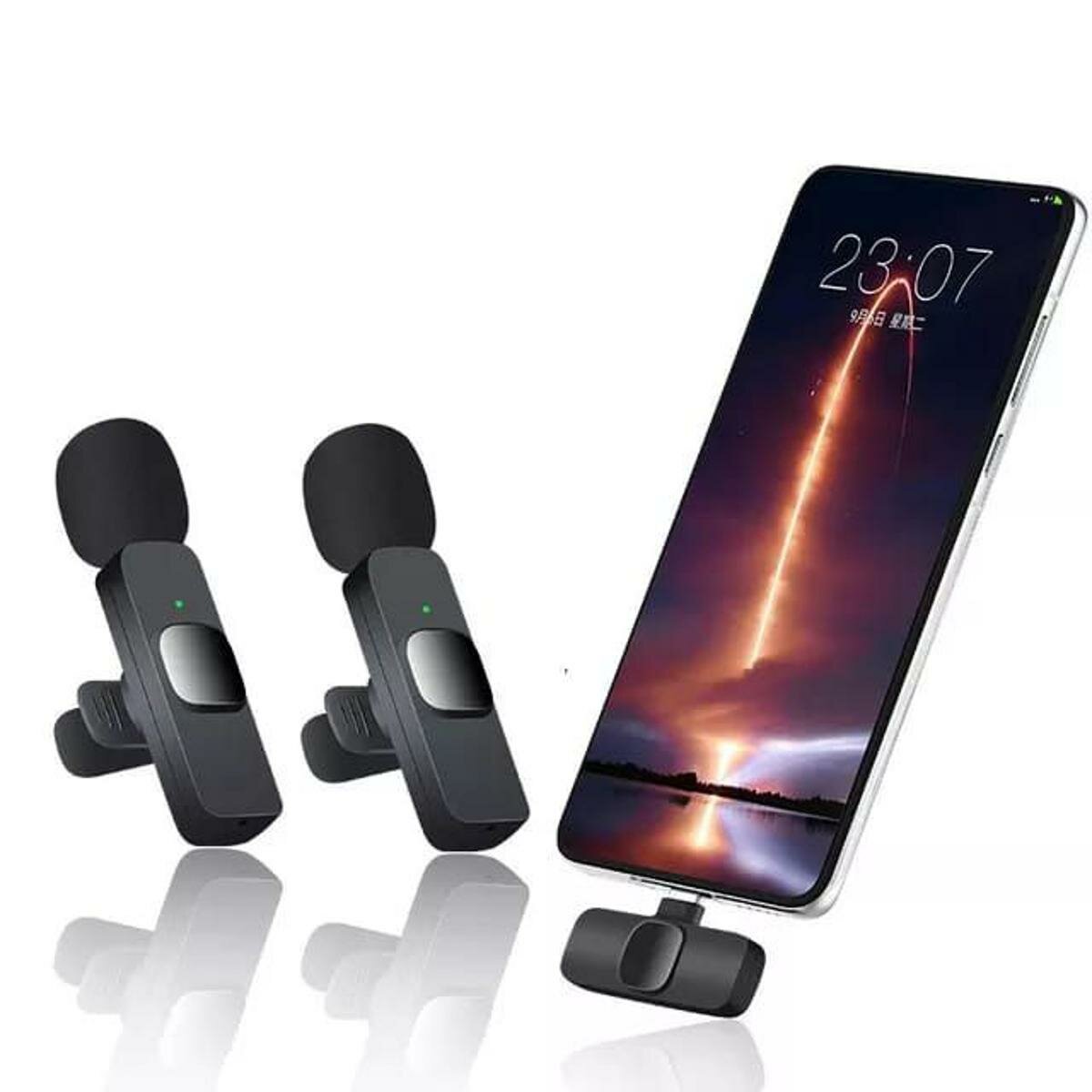 K9 двойной микрофон беспроводной петличный микрофон 2 в 1