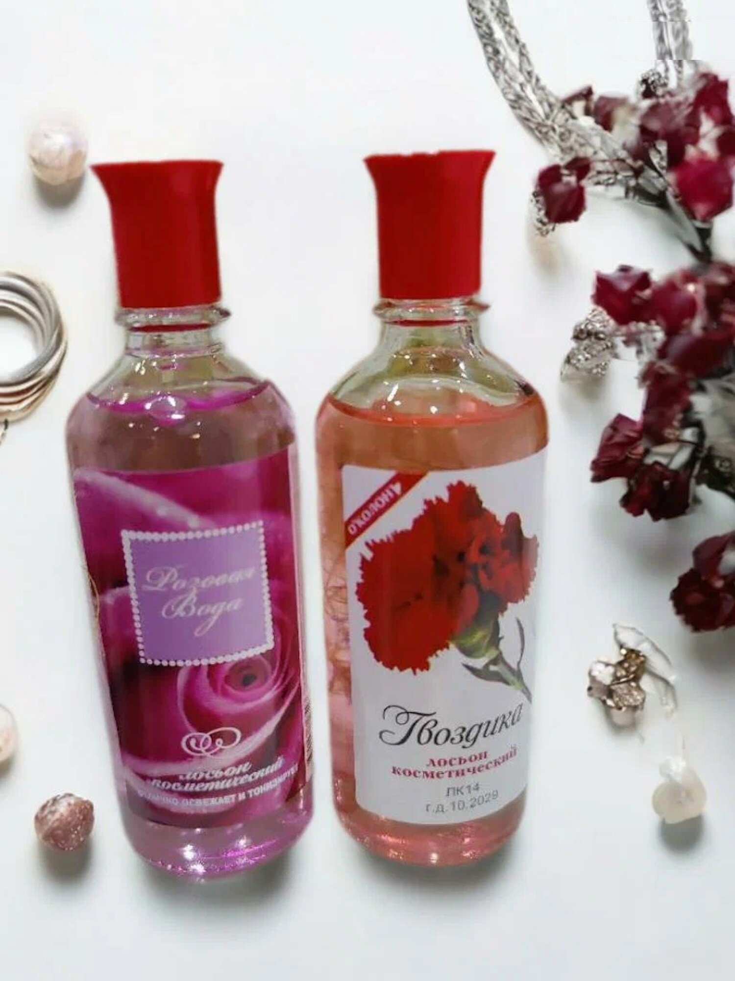 Комплект 80, Лосьон "Розовая вода"+ лосьон "Гвоздика"