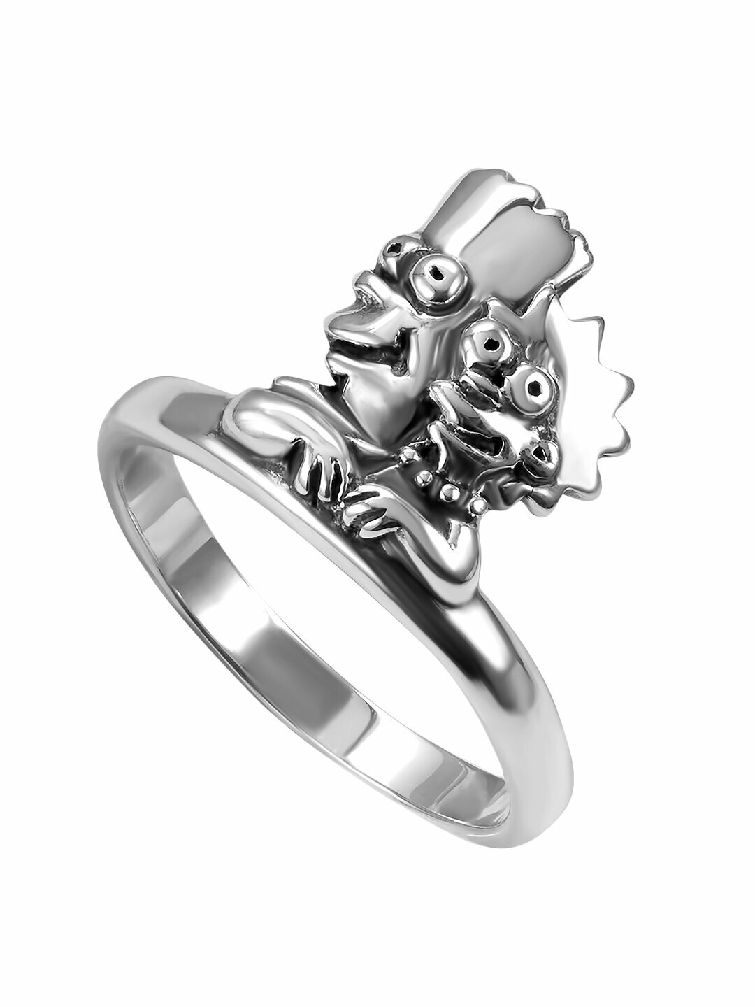 Кольцо, серебро, 925 проба, чернение