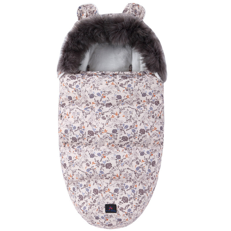 Спальный мешок, для детской коляски, розовый пион, 100x46 см